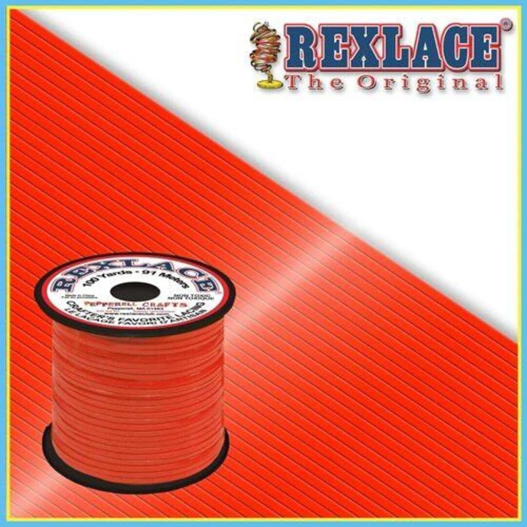 Neon Orange Plastic Rexlace 100 Yards - Etsy