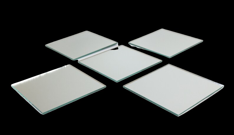 3 Inch Glass Craft Small Square Mirrors Bulk 100 Pieces Mosaic - Etsy