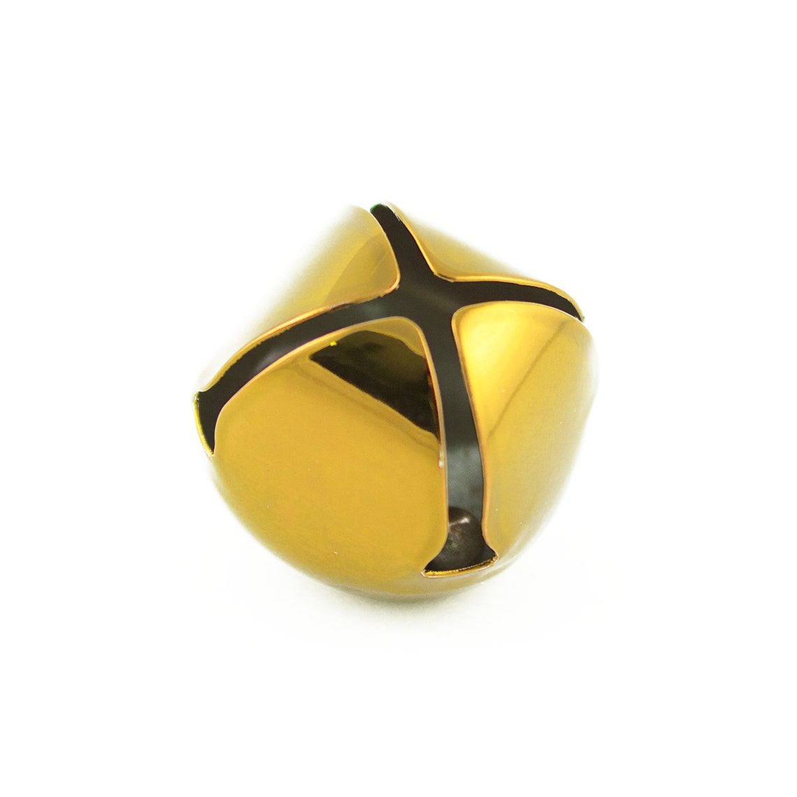 1.5 Inch 36mm Extra Large Giant Jumbo Craft Gold Jingle Bells Bulk 100 ...