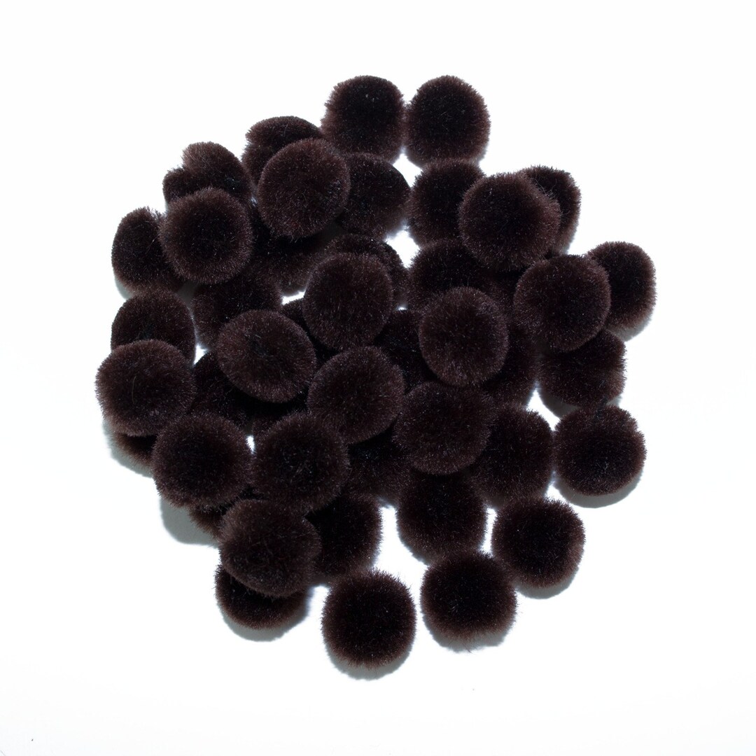 0.5 Inch Brown Tiny Craft Pom Poms 100 Pieces - Etsy