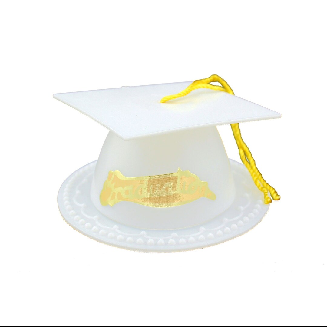 White Graduation Cap Favor Box 3.5 Inch Graduation Favor 12 Pieces - Etsy