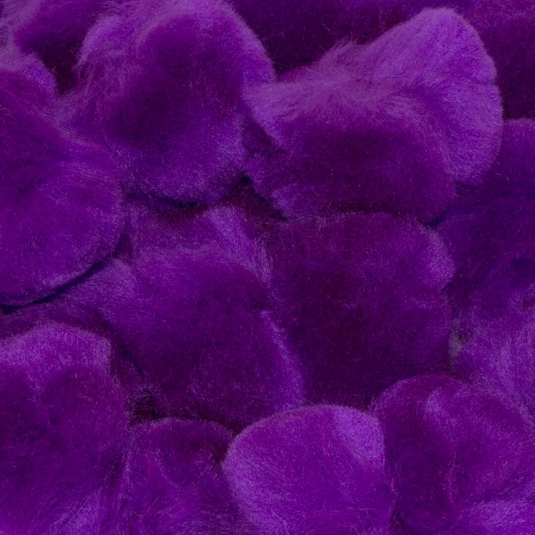 1 Inch Purple Small Craft Pom Poms 100 Pieces - Etsy
