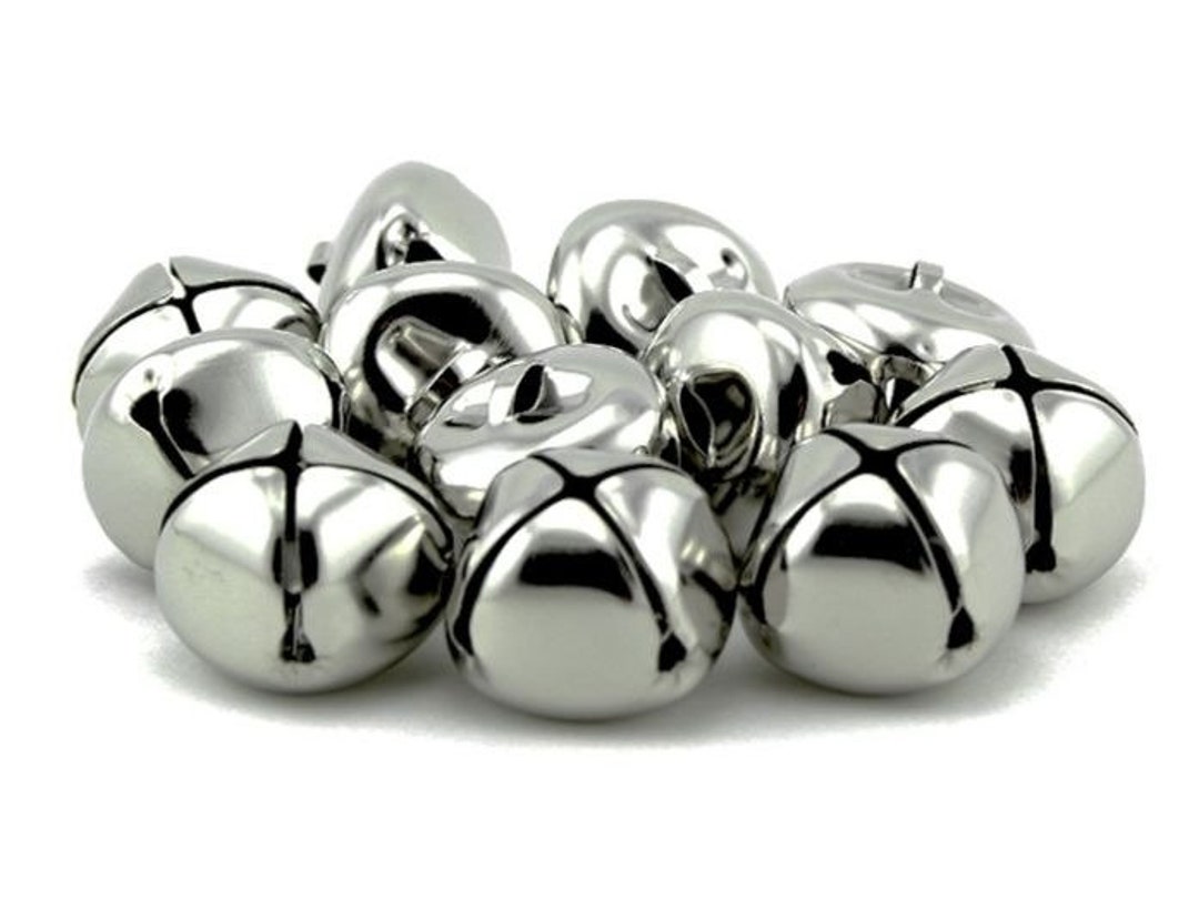 1 Inch 25mm Silver Craft Jingle Bells Bulk 100 Pieces - Etsy