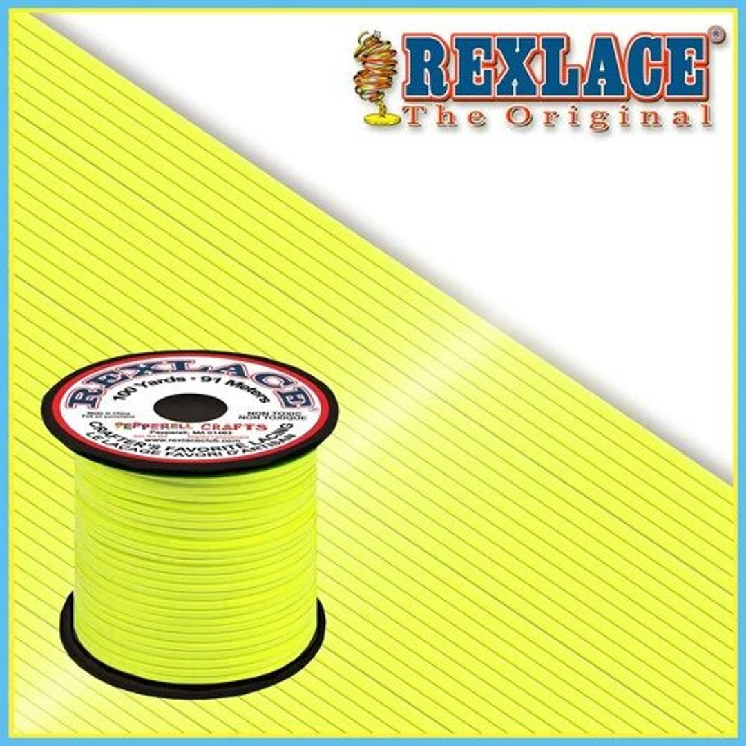 Neon Yellow Plastic Rexlace 100 Yards - Etsy