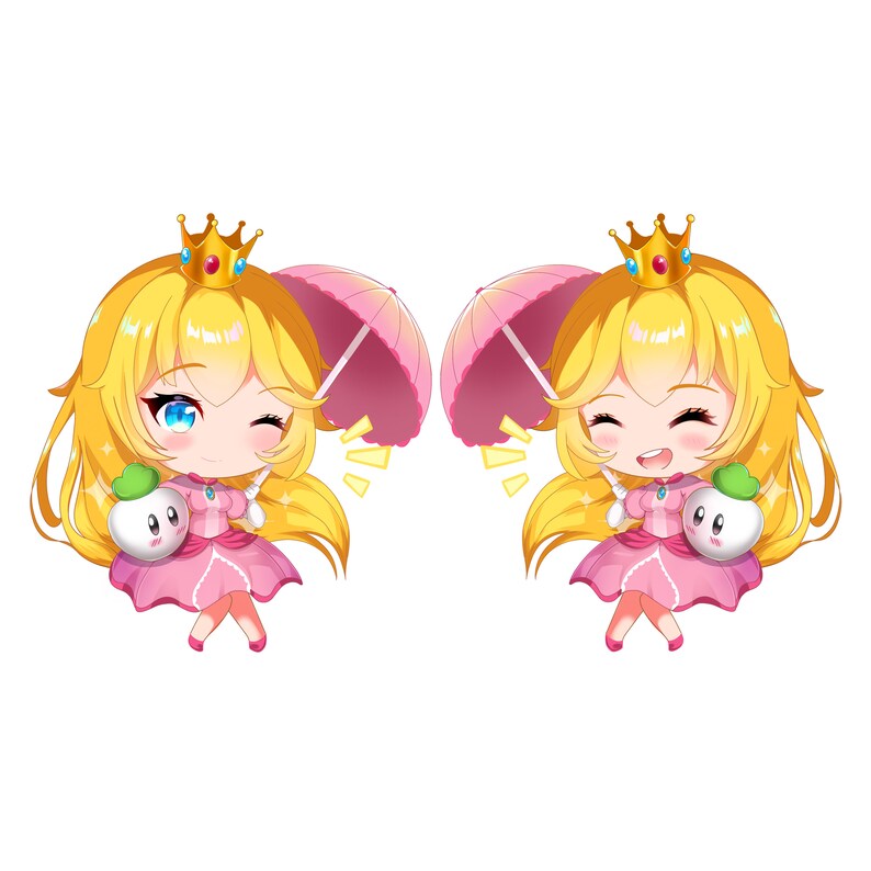 Princess Peach Nintendo Super Mario Acrylic Charm Keychain | Etsy