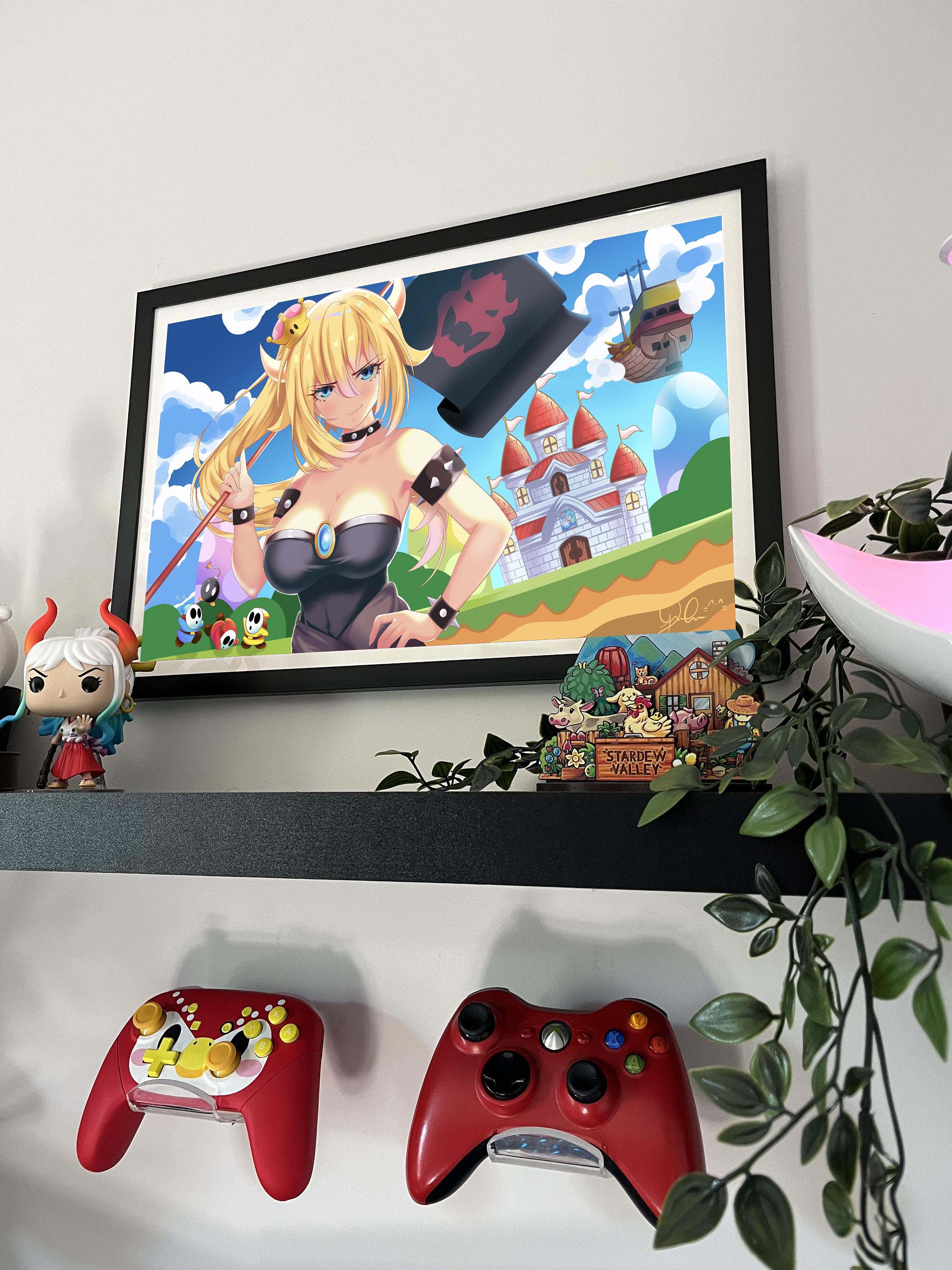 Bowsette Poster Bowsette Nintendo Prints Video Game Poster Medium ...