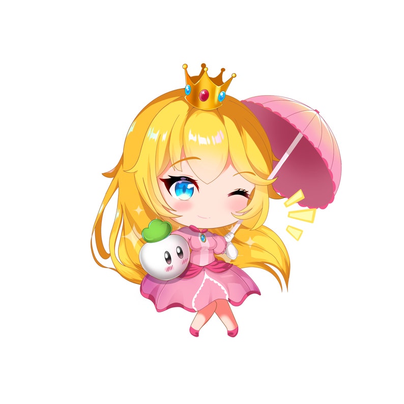 Princess Peach Nintendo Super Mario Acrylic Charm Keychain | Etsy