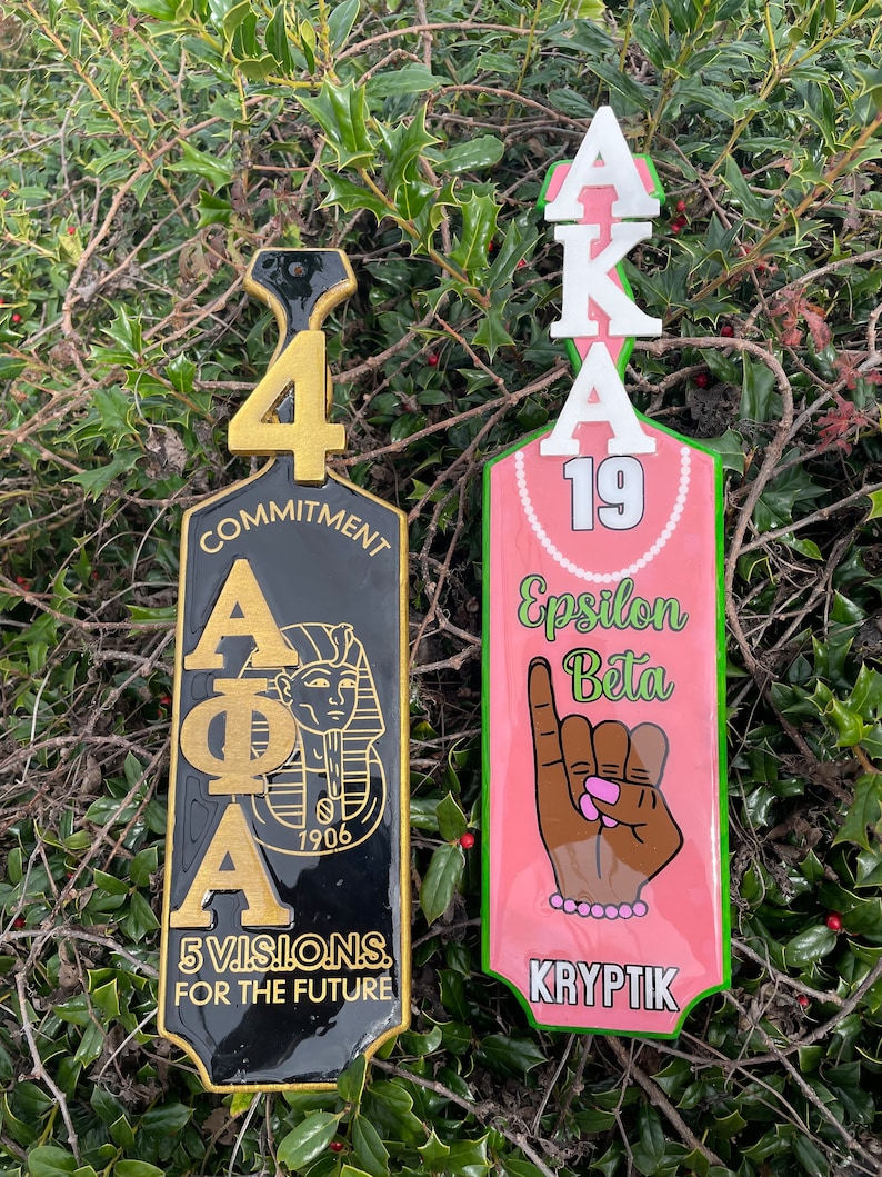 Custom Greek Paddle Alpha Kappa Alpha Delta Sigma Theta Zeta Phi Beta ...
