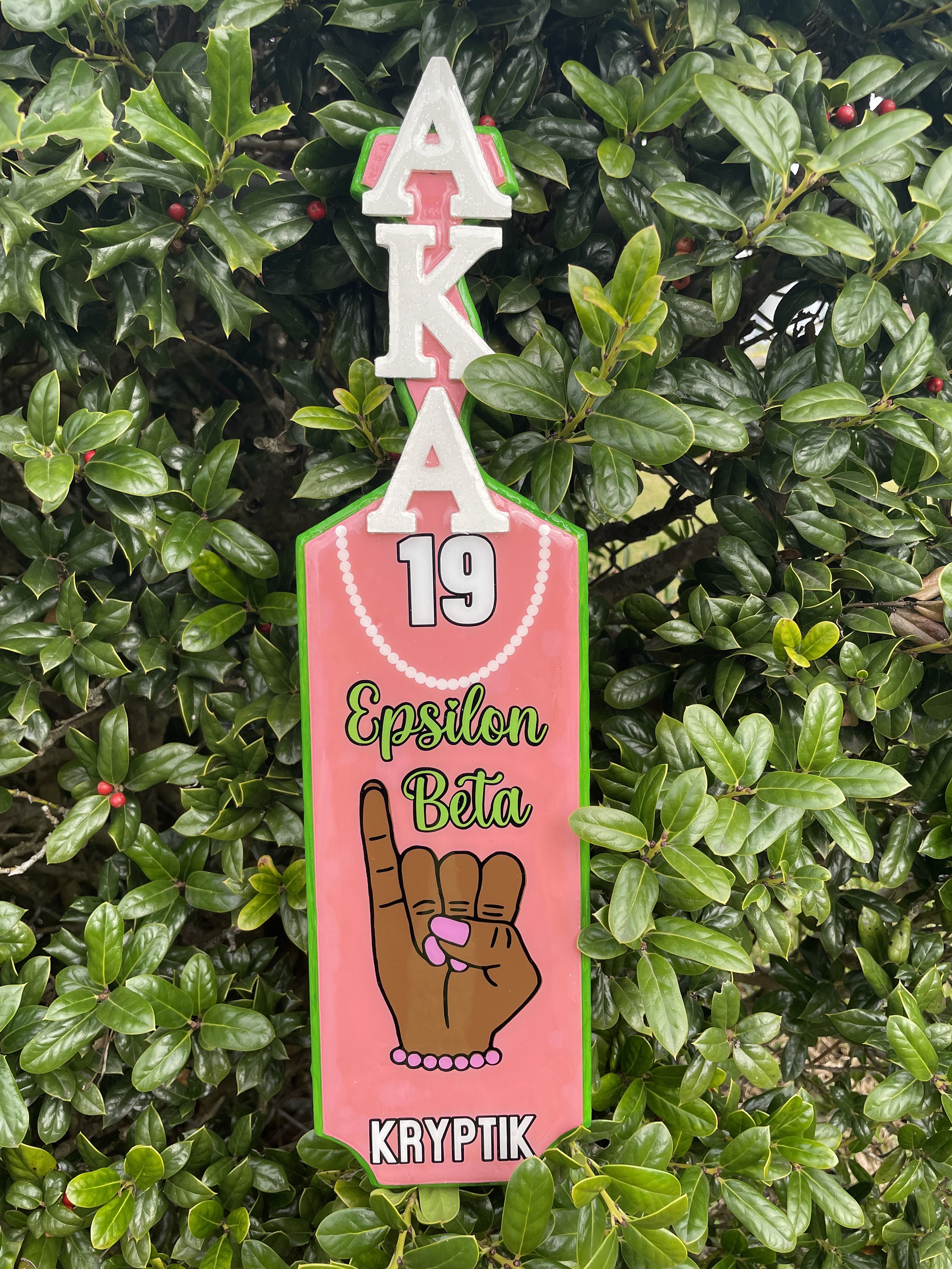 Custom Greek Paddle Alpha Kappa Alpha Delta Sigma Theta Zeta Phi Beta ...