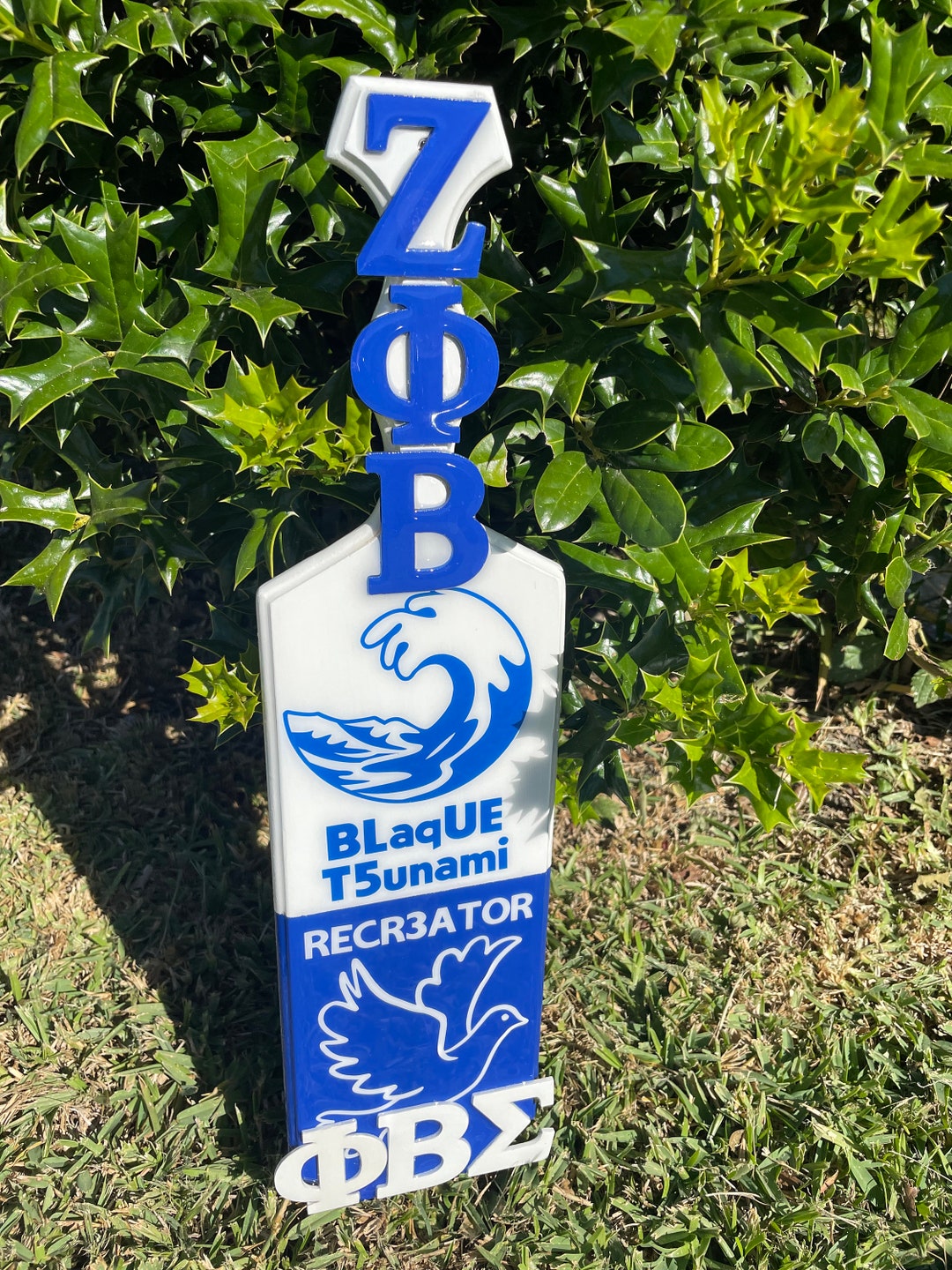 Custom Couples Greek Paddle AKA Delta Sigma Theta Zeta Phi Beta Sigma ...
