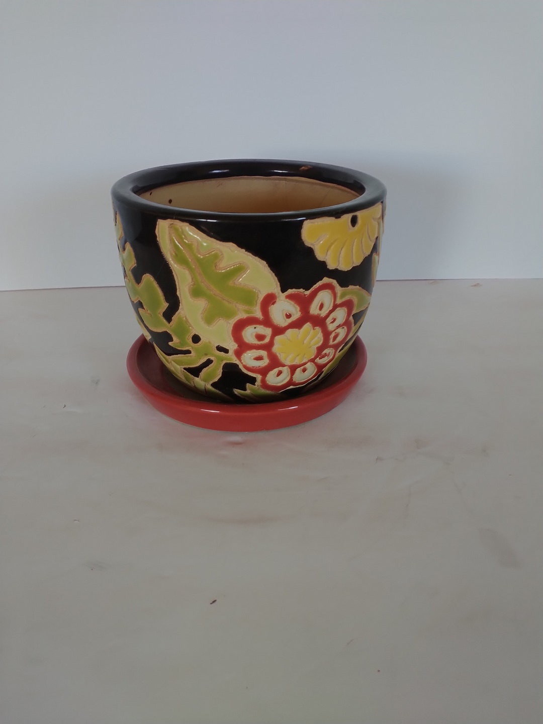Vintage Early 1920s Pottery Vase I Think It's Roseville Foil Label - Etsy