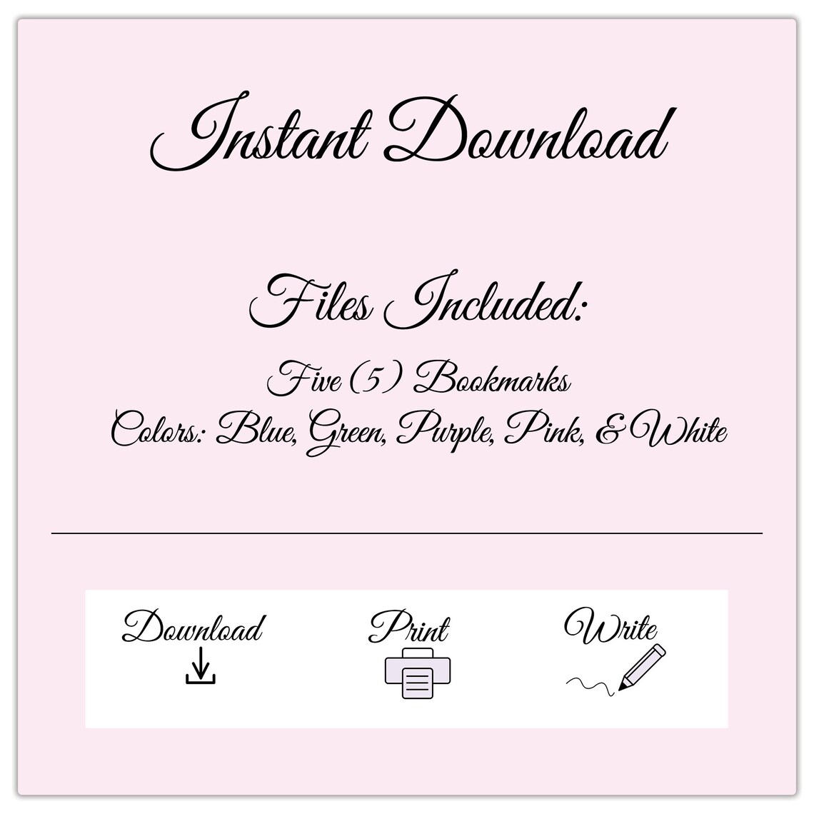 Printable Bookmark Template | Reading List Bookmark | Library Card ...