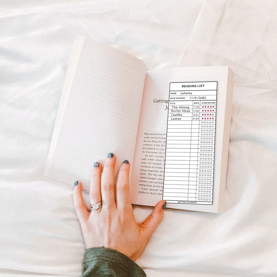 Printable Bookmark Template | Reading List Bookmark | Library Bookmark ...