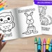 Animal Alphabet Coloring Sheets, ABC Coloring Book, Toddler Activity ...