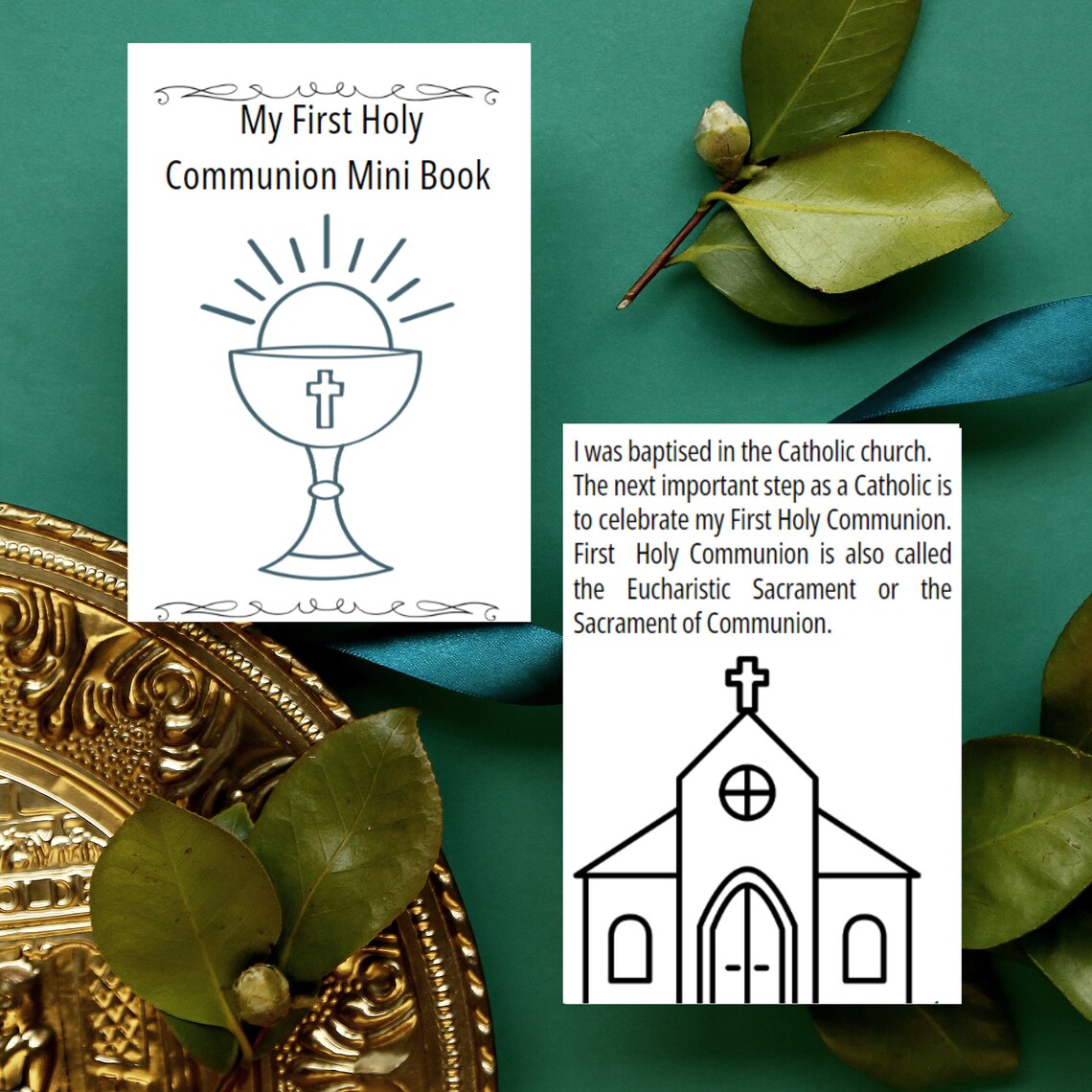 My First Holy Communion Eucharistic Sacrament of the Eucharist Mini ...