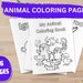 Animal Alphabet Coloring Sheets, ABC Coloring Book, Toddler Activity ...