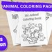 Animal Alphabet Coloring Sheets, ABC Coloring Book, Toddler Activity ...