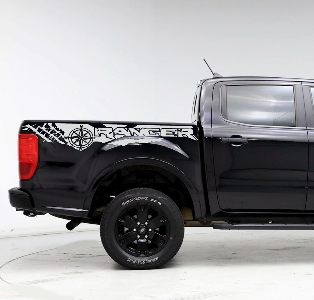 Ford Ranger Decals Compass Design Rear Bedside 2019-2025 Truck Bed ...