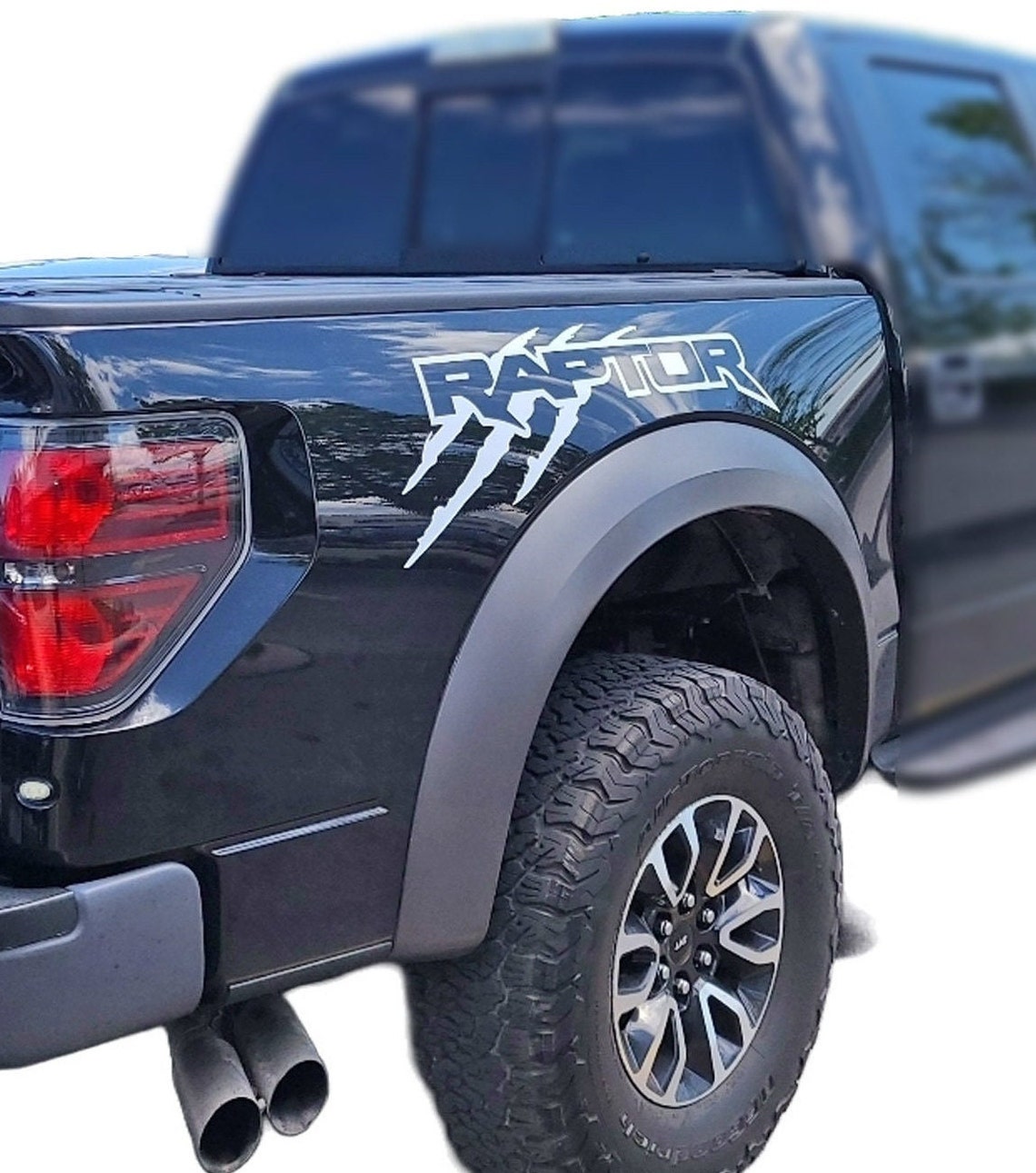 Ford F150 Raptor SVT Outline Bed Side Claw Scratch Graphics Decal ...