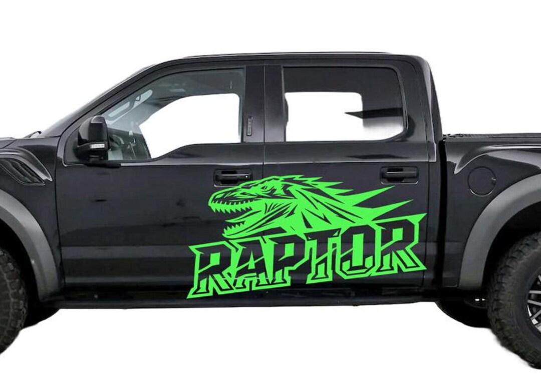Ford F150 SVT Outline Side Door Raptor Graphics Decal Sticker Set With ...