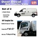Custom Box Truck Door Vinyl Decals Company Name & DOT Lettering ...