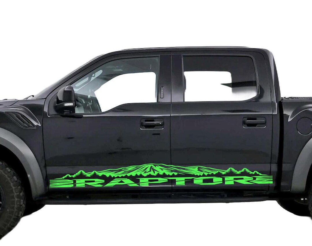 Ford F150 SVT Outline Downside Door Raptor Graphics Decal Sticker Set ...