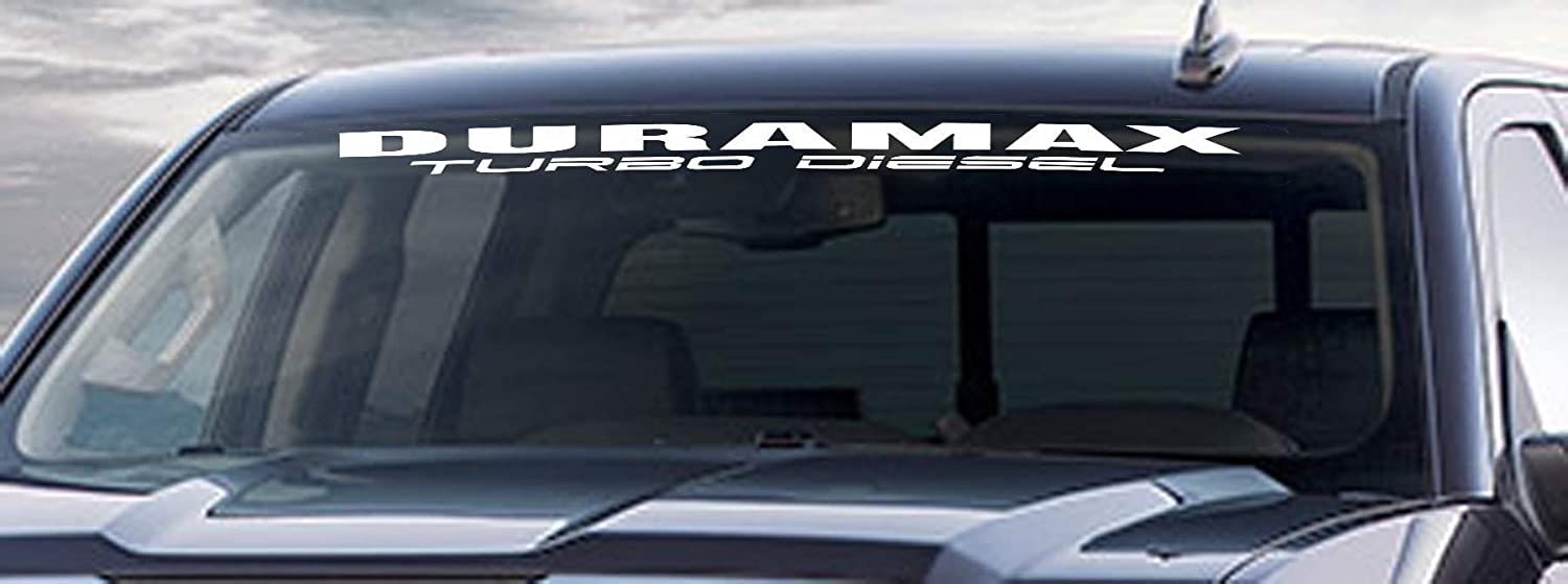 Duramax Windshield Decal Turbo Diesel Banner Sticker 4.5" X 40" Any ...