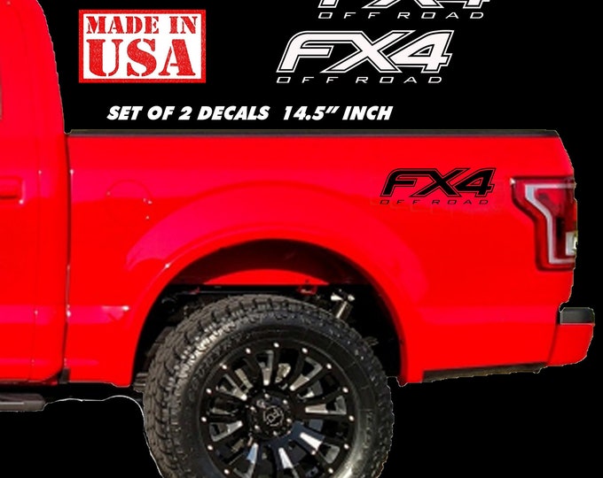 Oracal 651 Decal 2-Pack 4x4 Off Road Vinyl Decals - Truck Bed Side ...