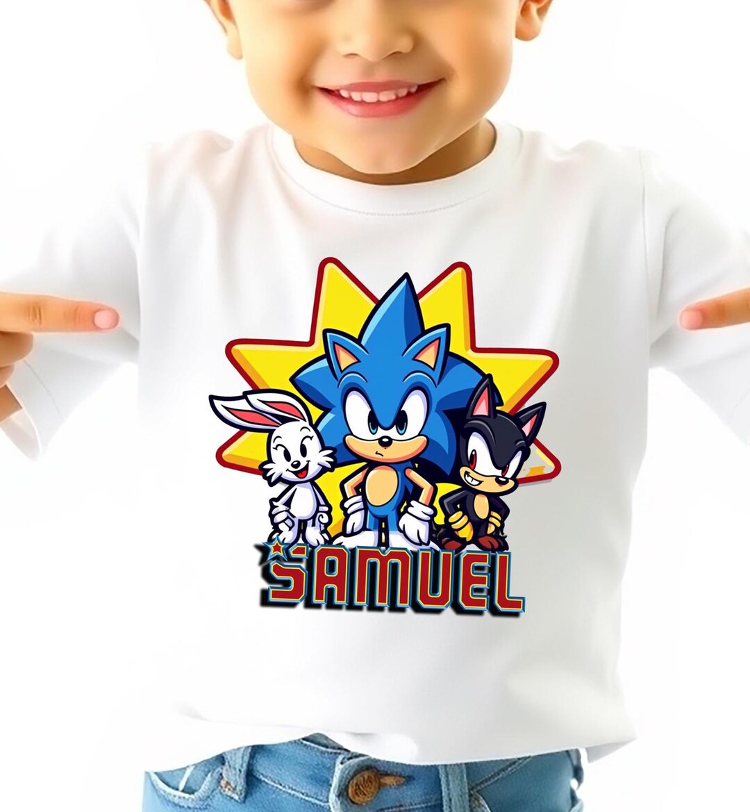 Sonic Personalized T-shirt – Custom Sonic the Hedgehog and Friends ...