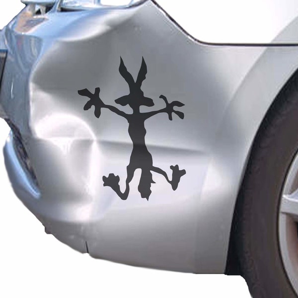 Wile E Coyote Car Decal - Etsy