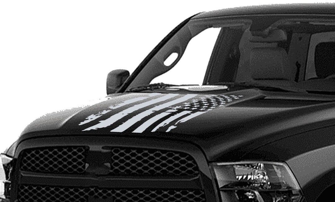Vinyl Dent Fix Car Decal USA Hood or Tailgate Flag Decal Cars Truck ...