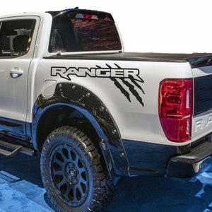 Ford Ranger Outline 2X Rear Bedside Decals Vinyl for Ford Ranger 2019 ...