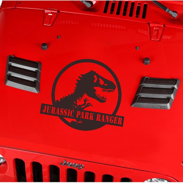 Jurassic Park Ranger Decal - Etsy