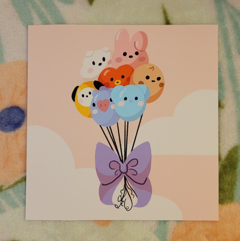 Bt21 Balloon Print - Etsy