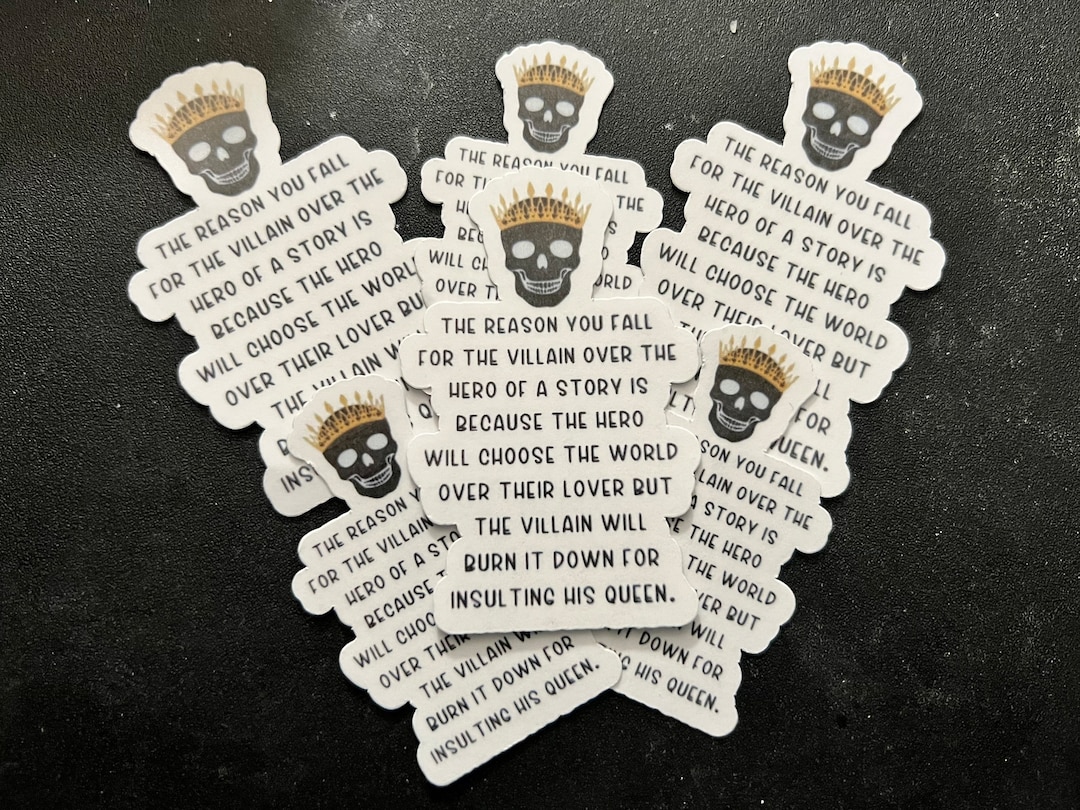 Villain Sticker - Laminated - Etsy