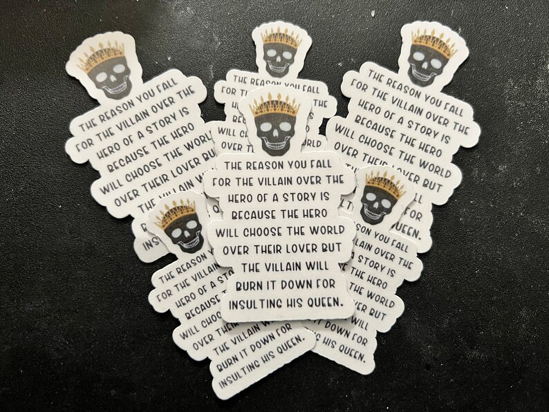 Villain Sticker - Laminated - Etsy