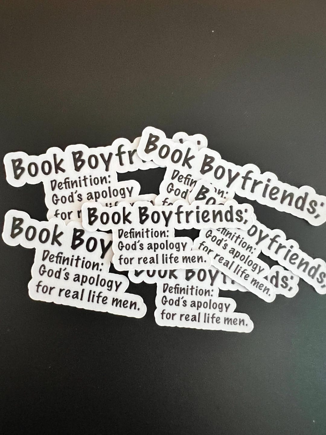 Book Boyfriend Sticker - Laminated - Etsy