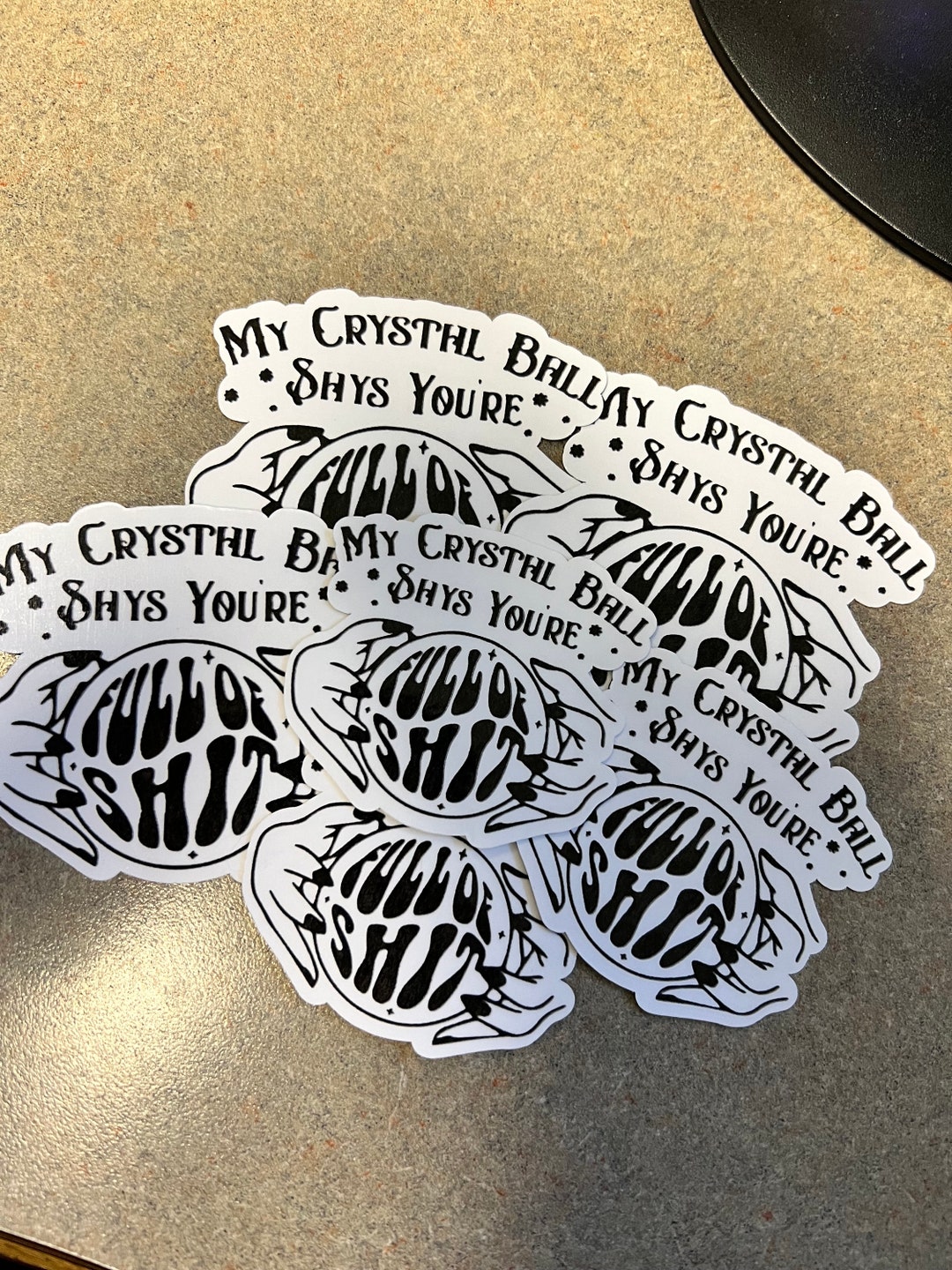 Crystal Ball Sticker Laminated - Etsy