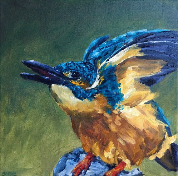 Taking Flight Original Painting Portrait Acrylic on Canvas - Etsy