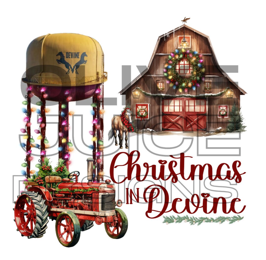 Devine PNG - Christmas in Devine- Devine Digital Design - Etsy