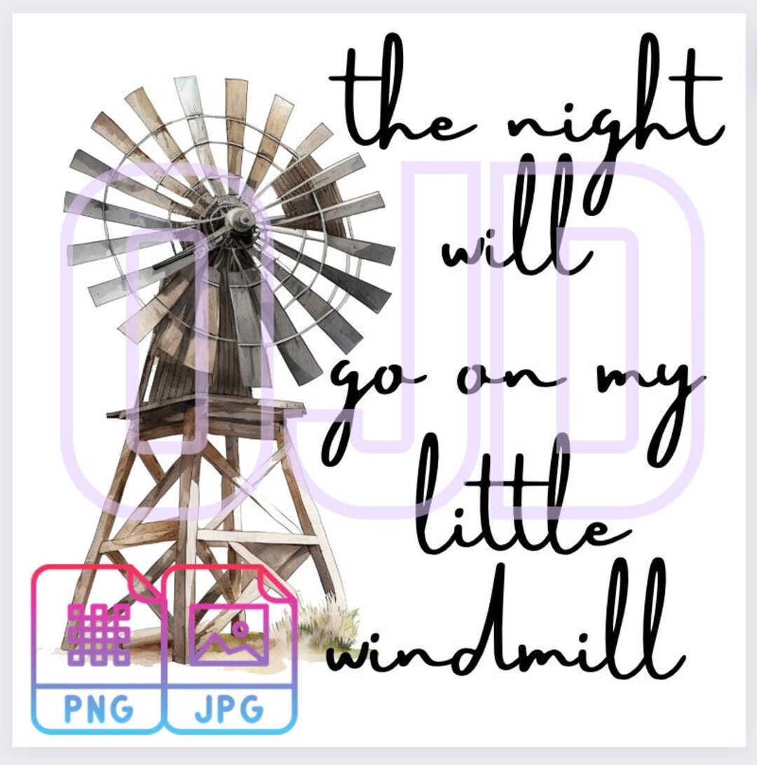 Blink Png-windmill Png-jpg-song Lyrics-shirt Design - Etsy