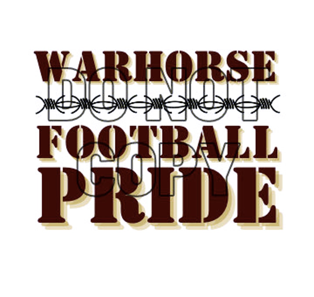 Warhorse Football Pride-devine-football PNG Design - Etsy