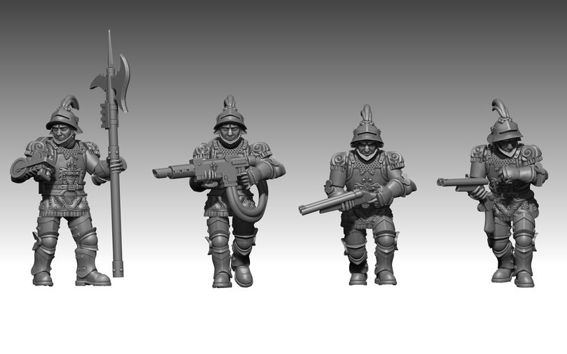 Space Cuirassiers: Feudal Guard Modular Sci Fi Models for - Etsy Canada