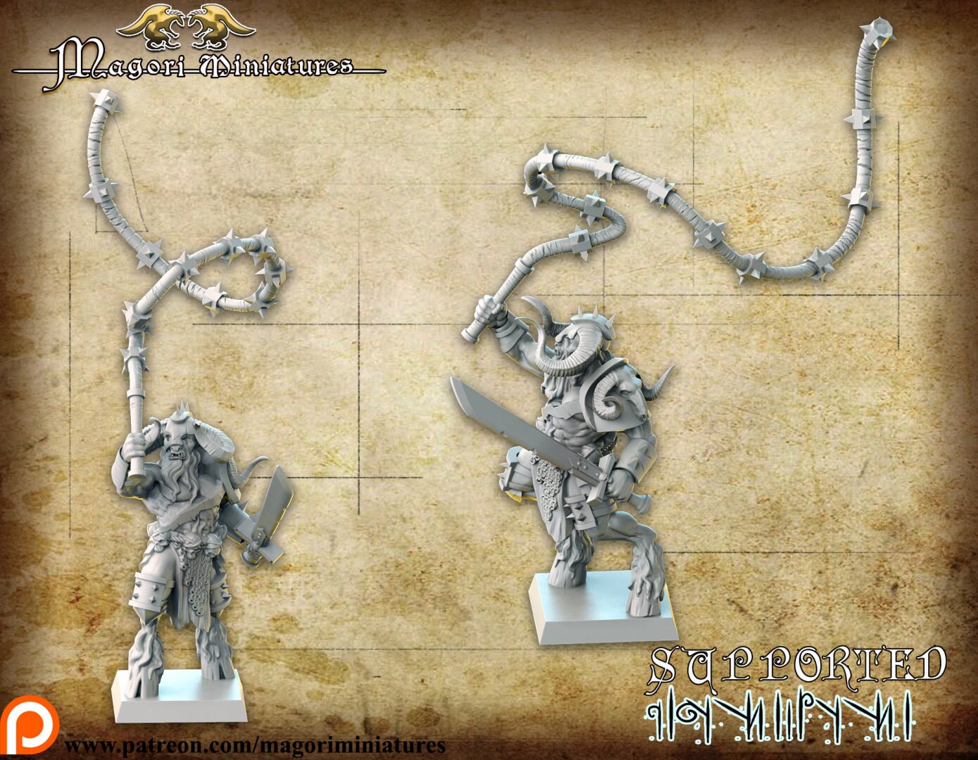 One Eyed Goat Chief 28mm Model for Tabletop Roleplay and - Etsy