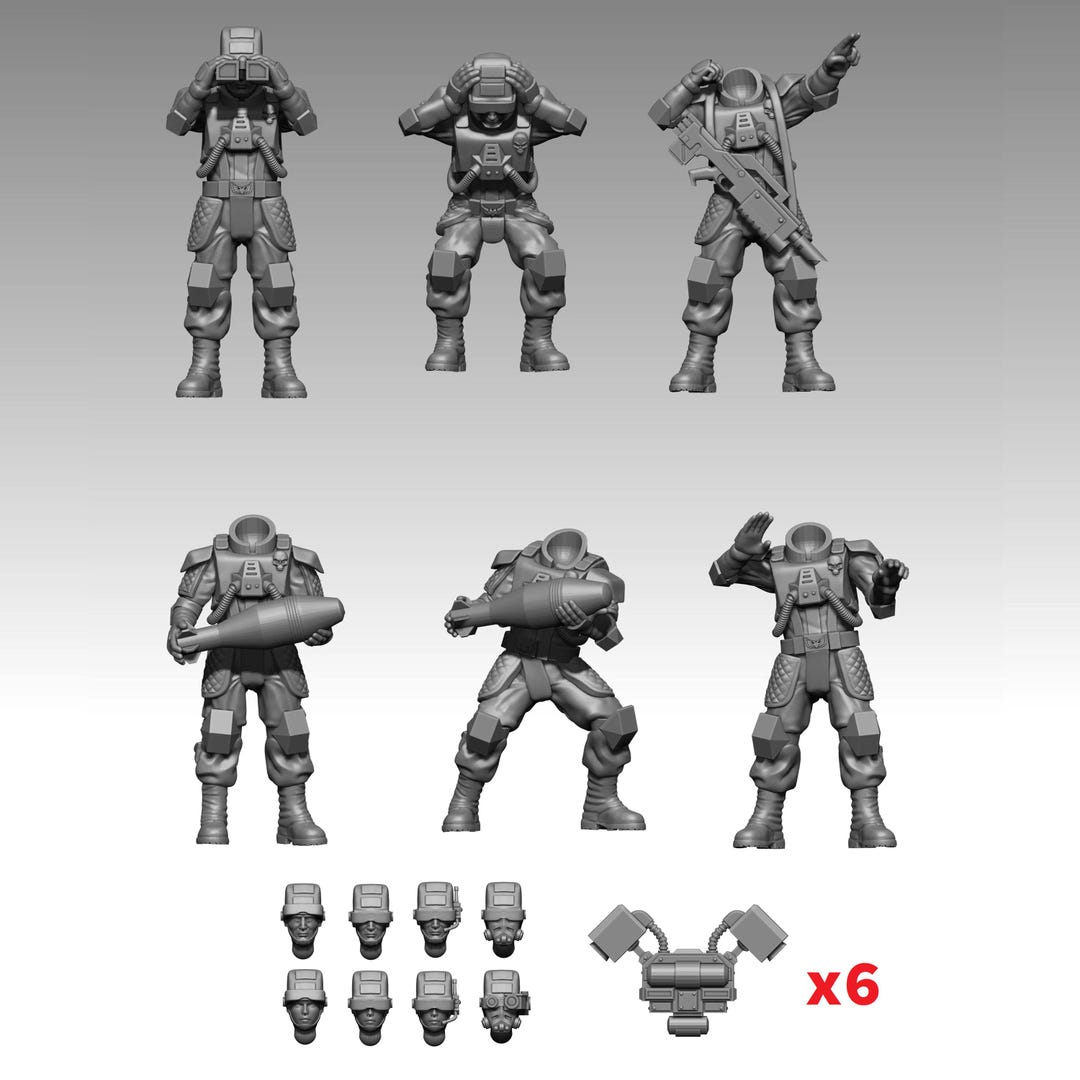 Elysium Drop Troopers: Mortar Crew - Etsy