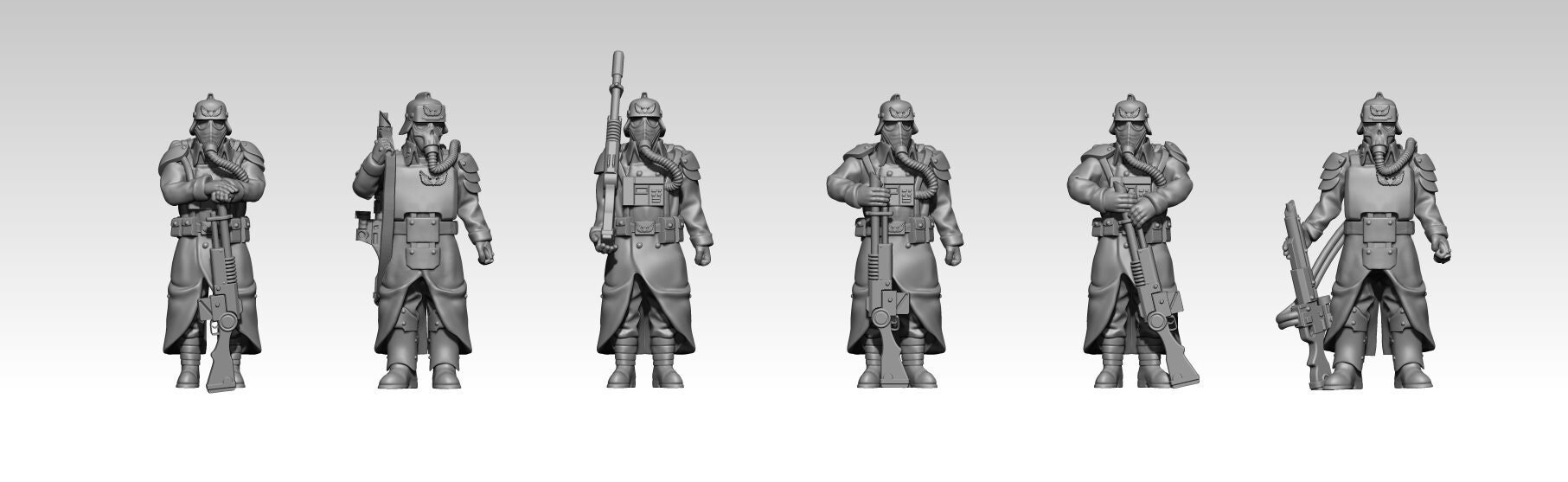 Trench Fighters: at Ease Sci Fi Models for Tabletop Wargaming - Etsy