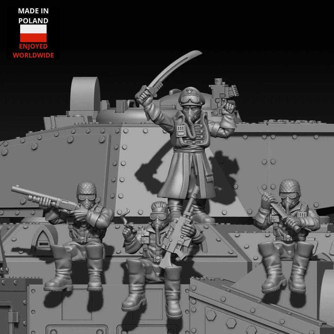 Iron Legionnaires: Vehicle Crew - Modular Sci Fi Models for Tabletop ...