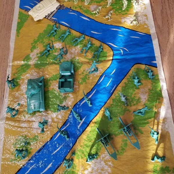 Vintage Plastic Army Men Set - Etsy