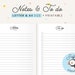 Notes Printable to Do Printable Letter Size A4 Size Binder - Etsy
