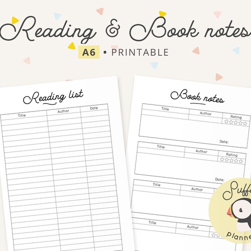 A6 Book Planner - Etsy